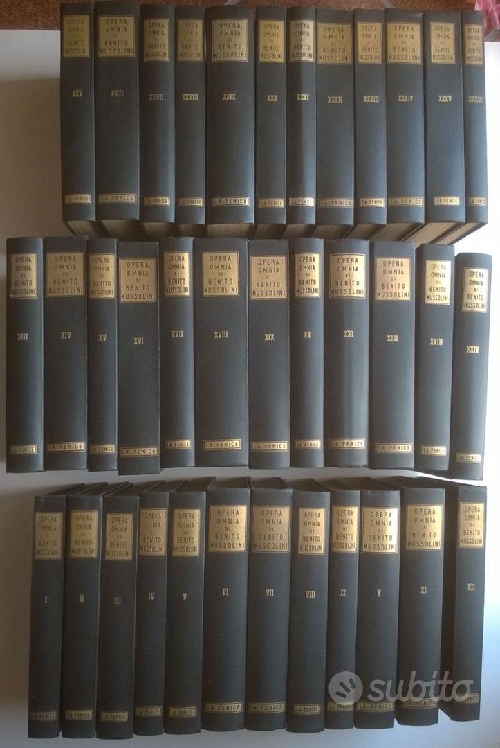 Opera omnia di Benito Mussolini (36 vol.) completa - Libri e Riviste In ...