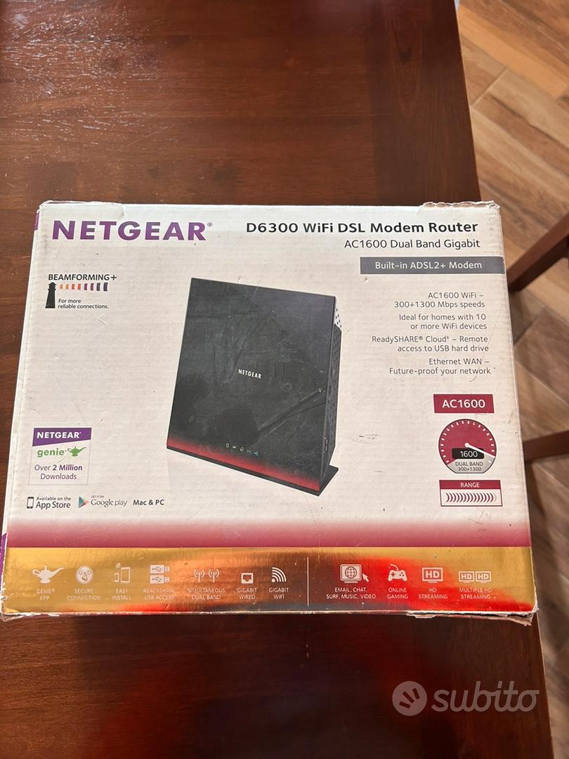 Netgear D6300 Wifi DSL Modem Router - Informatica In vendita a Caserta