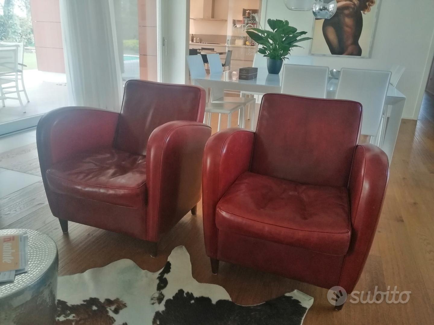 Coppia di poltrone di design in vera pelle baxter - Arredamento e Casalinghi In vendita a Bergamo