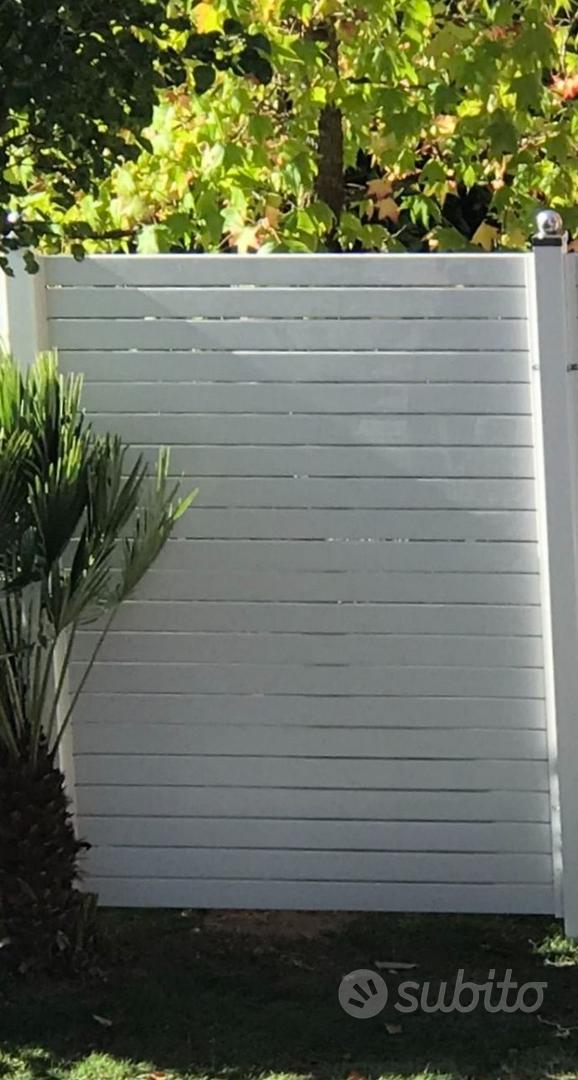 Pannello frangivento 100x100 in PVC con paletti - Arredamento e ...