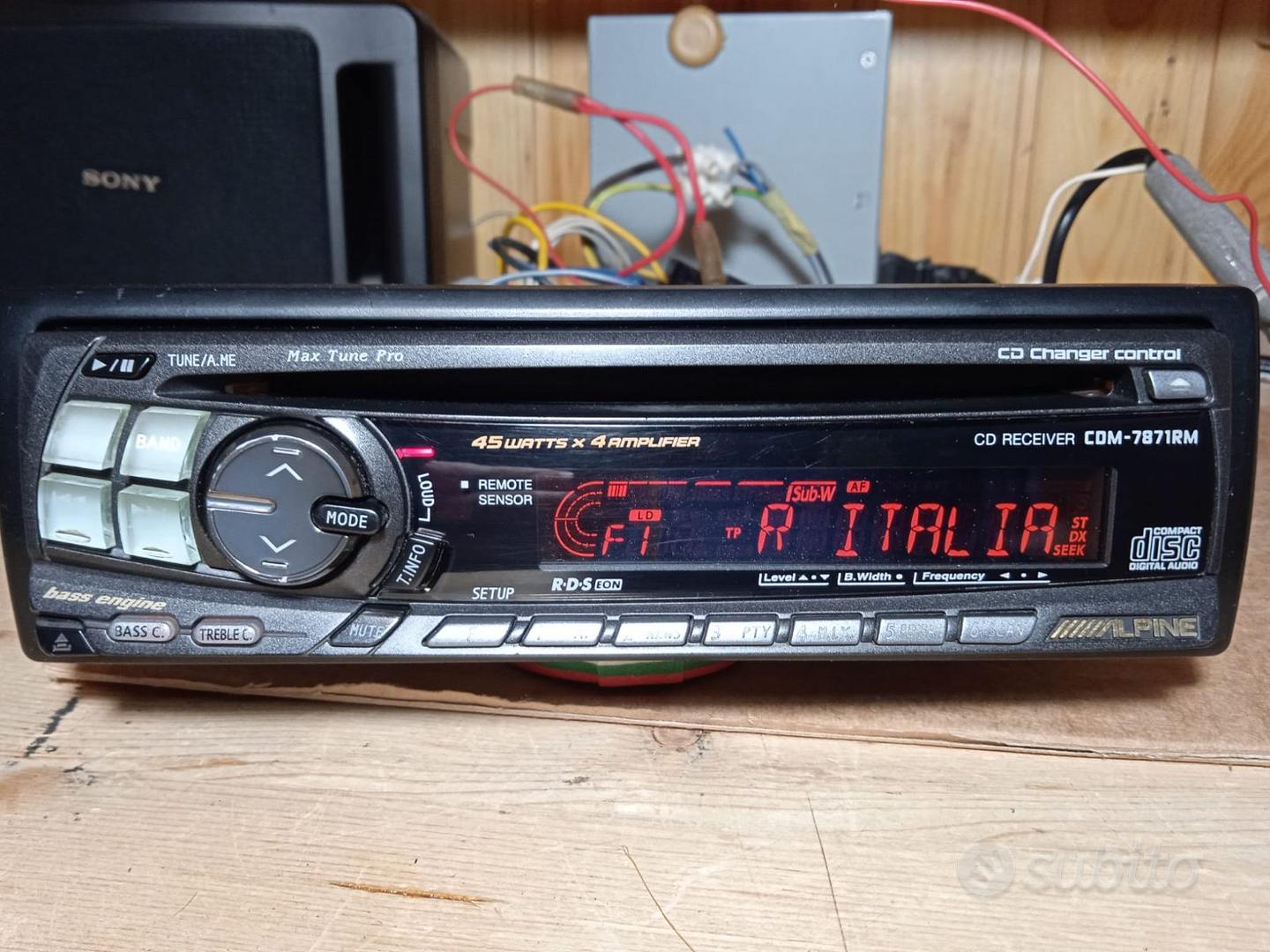 Alpine autoradio vintage CDM 7871RM - Audio/Video In vendita a Benevento