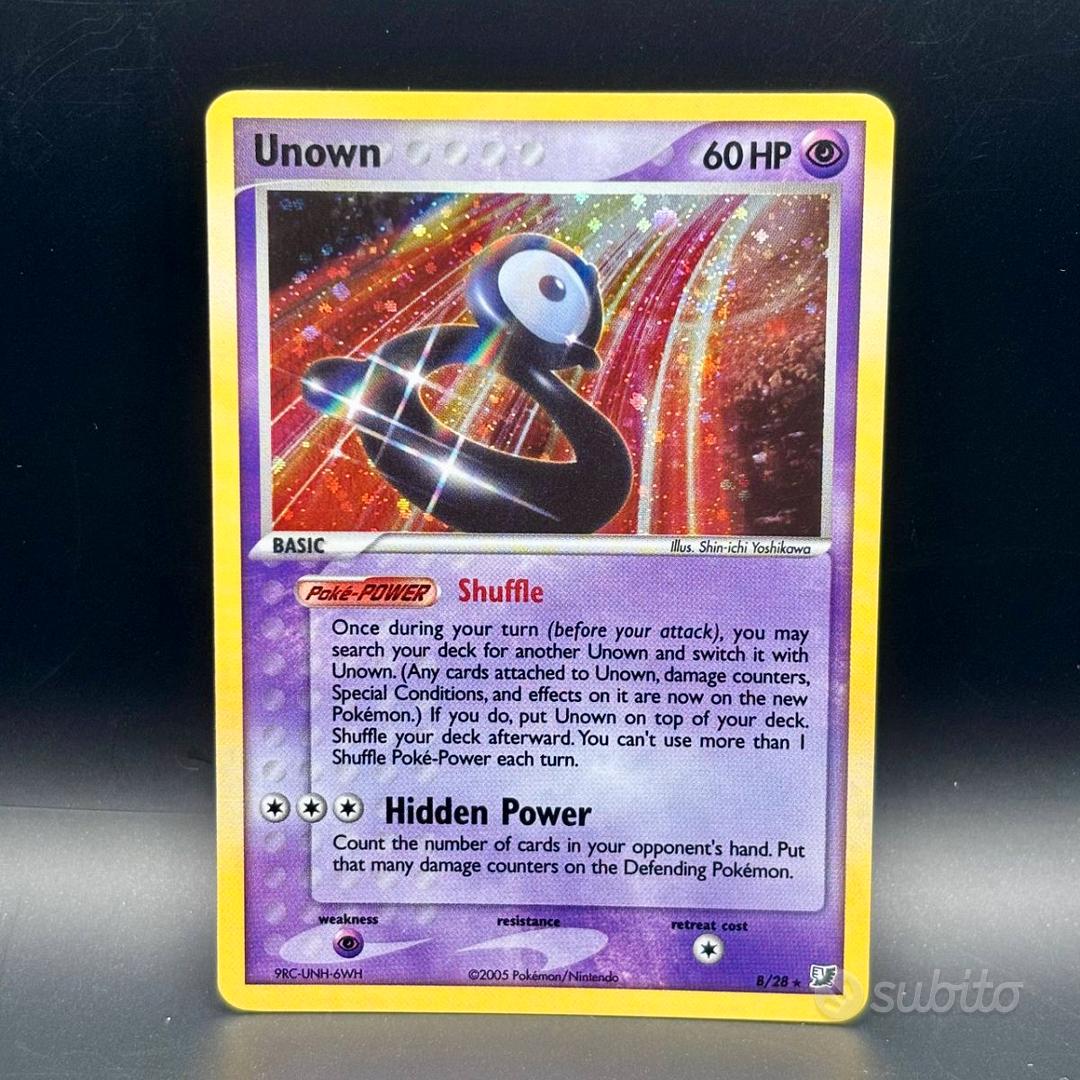 Unown 8/28 Holo – EX Unseen Forces – Pokèmon TCG - Collezionismo In ...