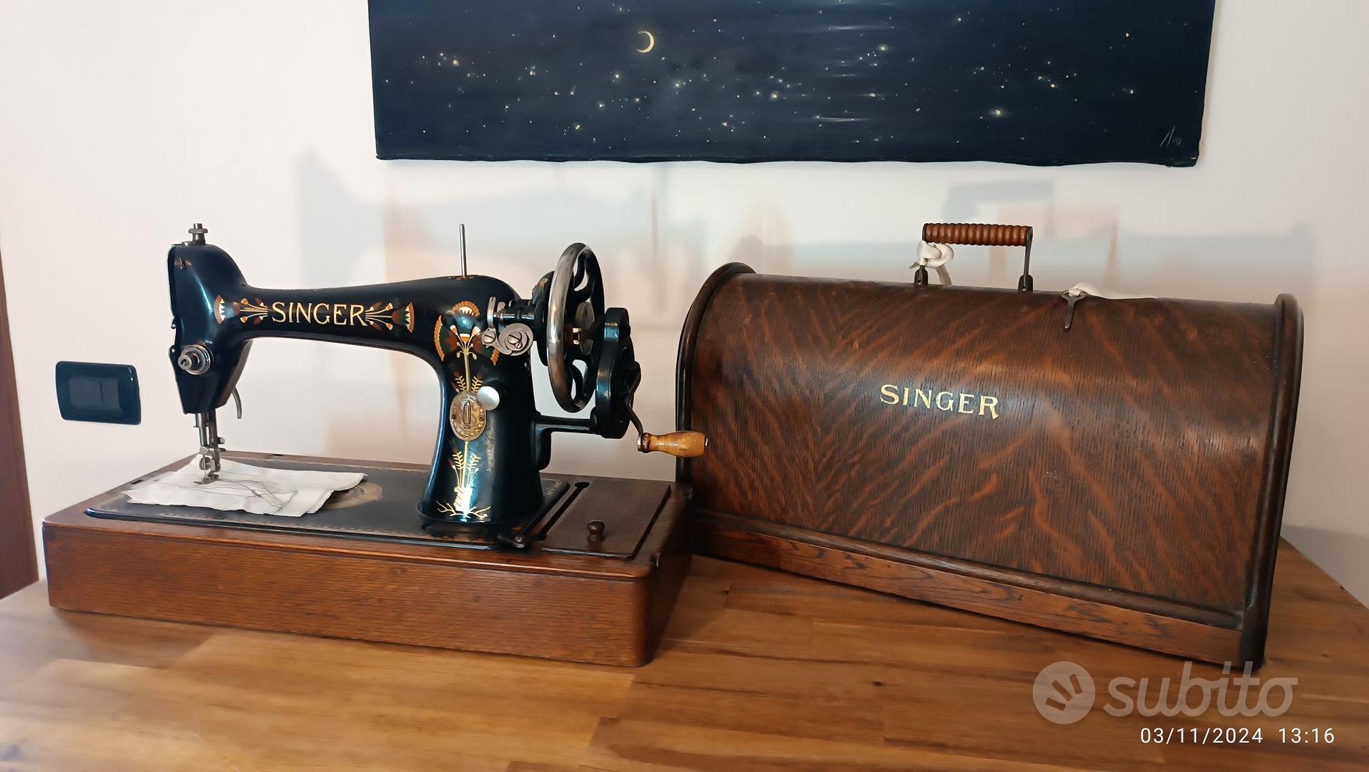 Rara macchina da cucire d'epoca Singer. - Collezionismo In vendita a ...