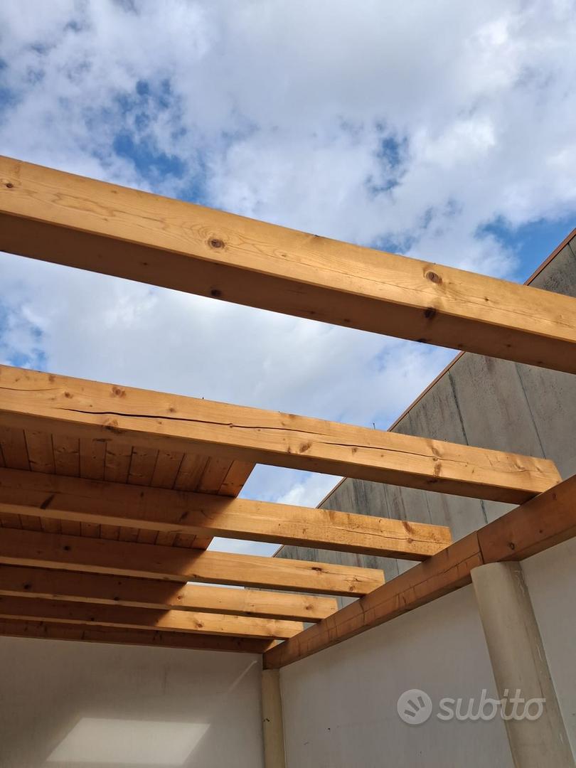 Travi in legno abete sezione 12x18x500 cm - Giardino e Fai da te In ...
