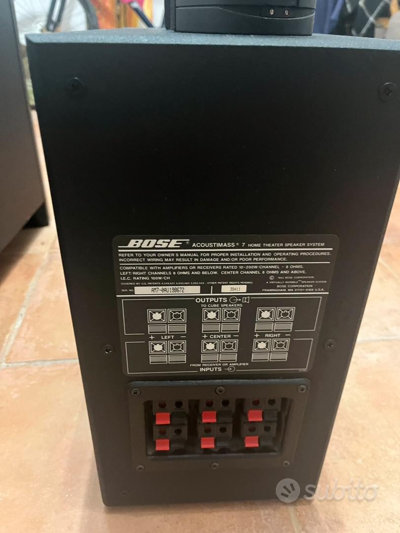 Bose acoustimass 7 - Audio/Video In vendita a Roma