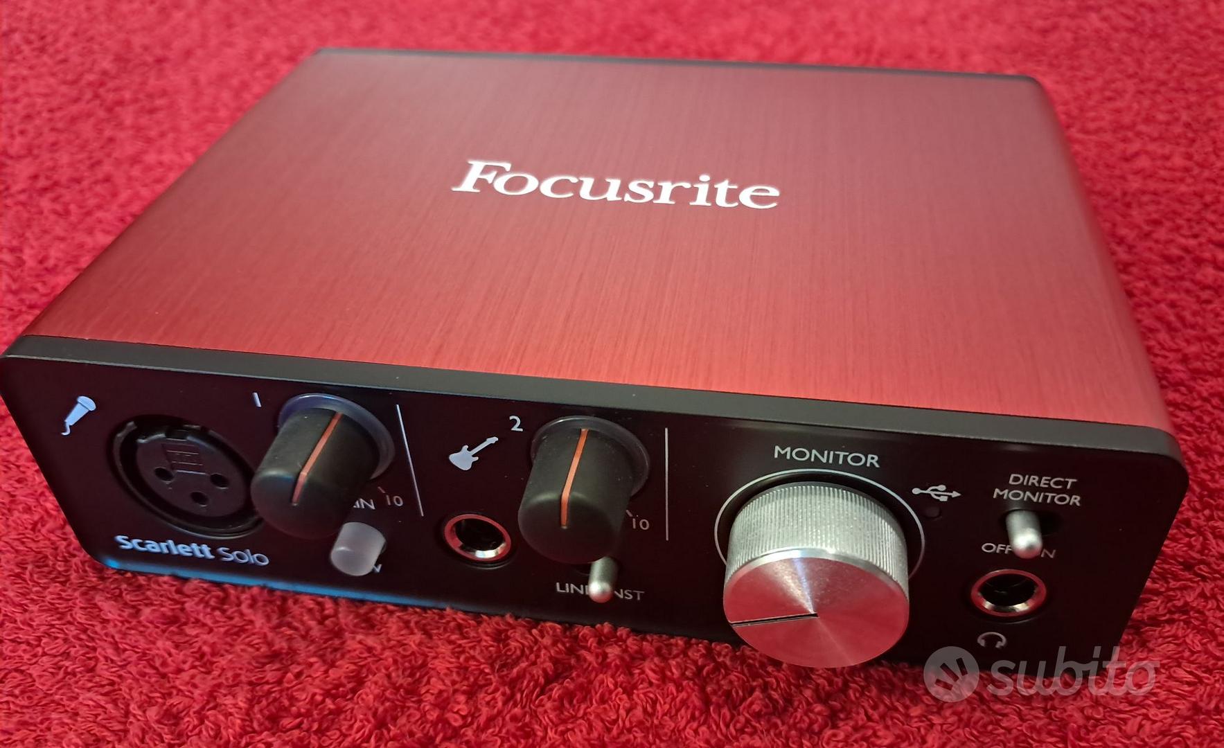 Scheda audio Focusrite Scarlett Solo 2nd gen - Audio/Video In vendita a ...