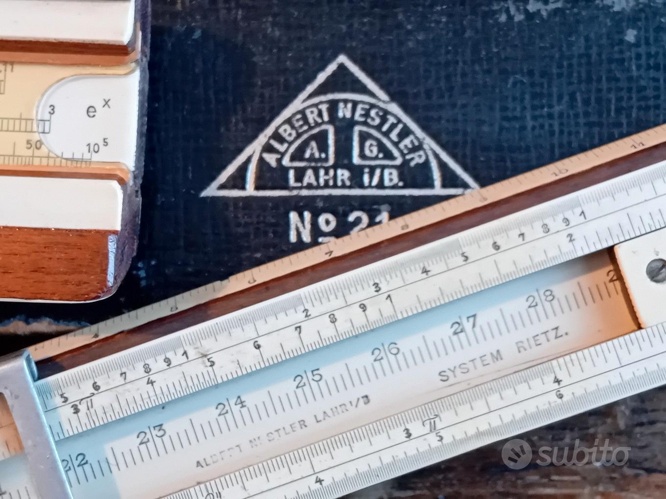 VECCHIO REGOLO NUMERATORE A. NESTLER IN LEGNO - Collezionismo In ...