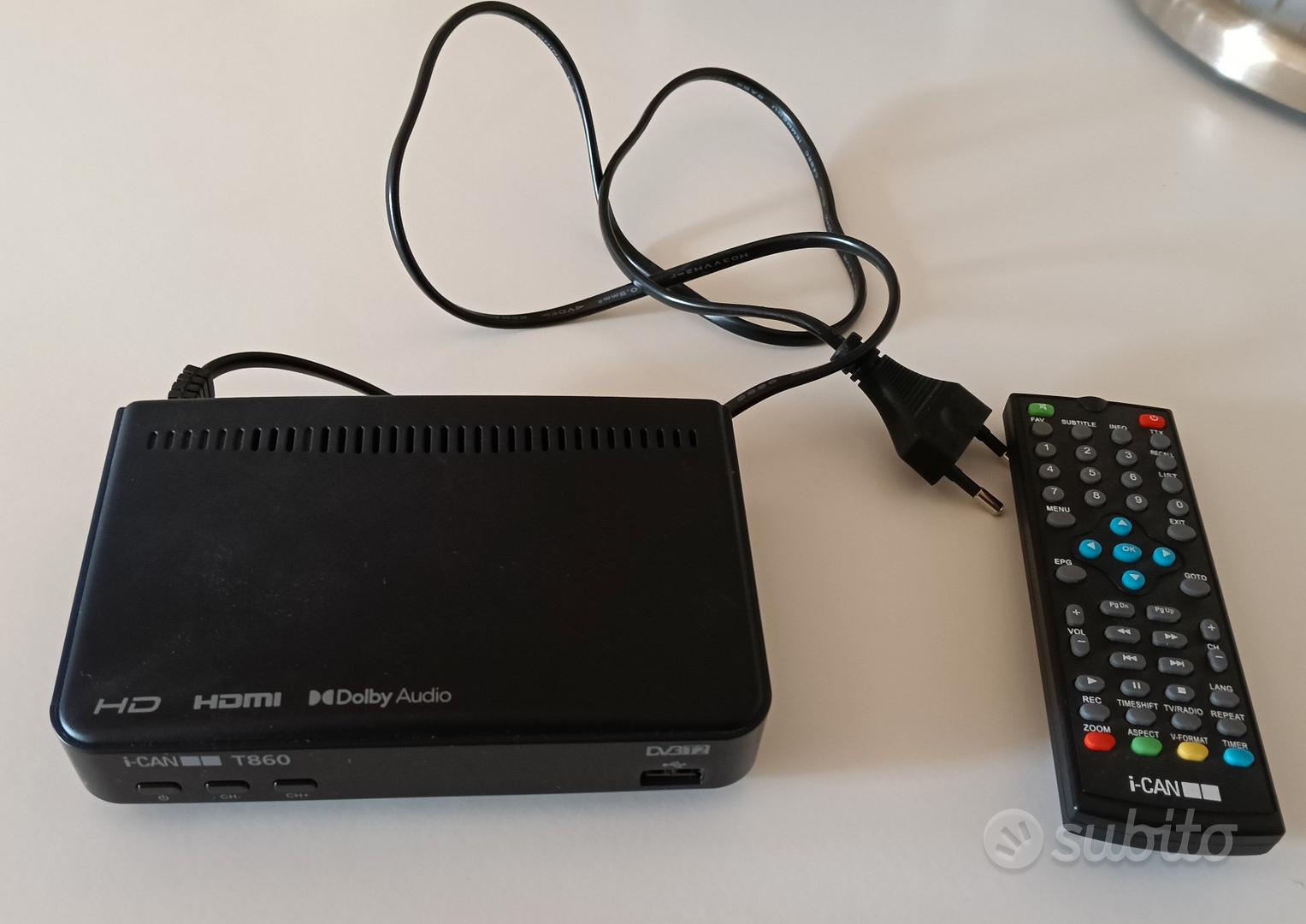 i-Can T860 decoder digitale terrestre - Audio/Video In vendita a Prato