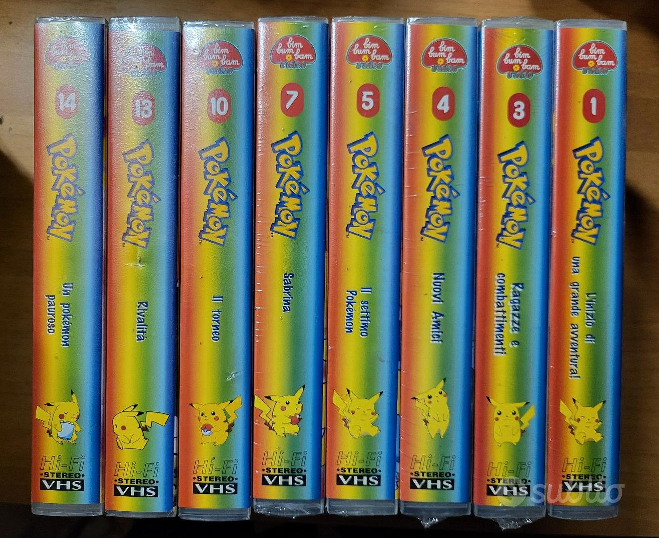 Vhs Pokémon serie bim bum bam 8vhs - Musica e Film In vendita a Perugia