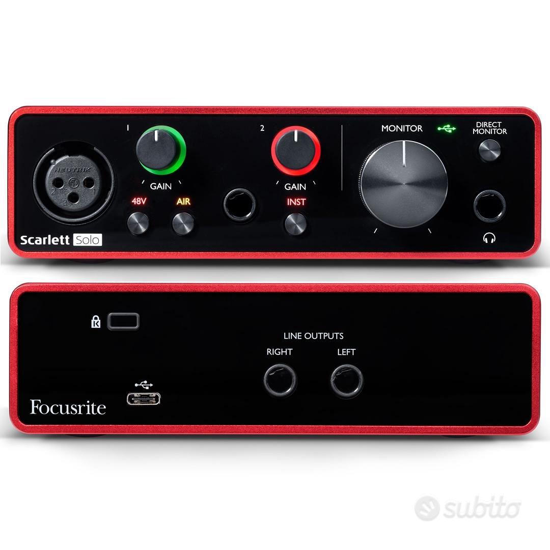 Focusrite Scarlett Solo 3rd Gen - Audio/Video In vendita a Brescia