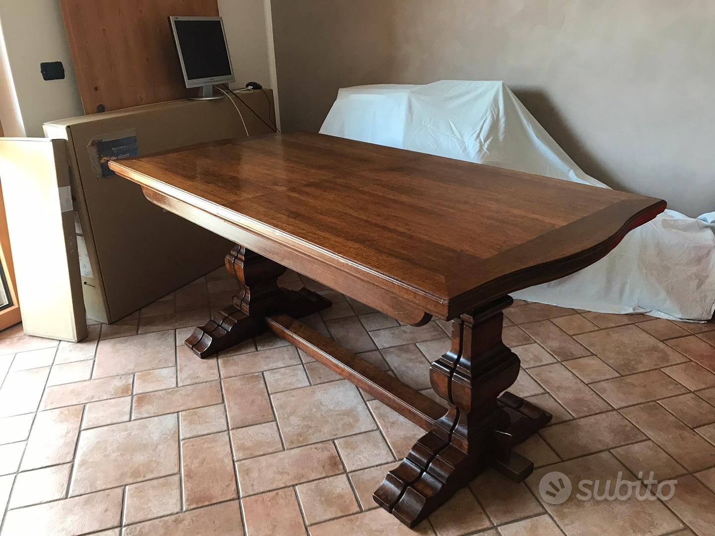 Tavolo fratino in legno massiccio allungabile - Arredamento e ...