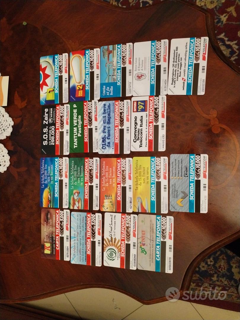 lotto 18 schede telefoniche nuove anni 90 - Collezionismo In vendita a Salerno