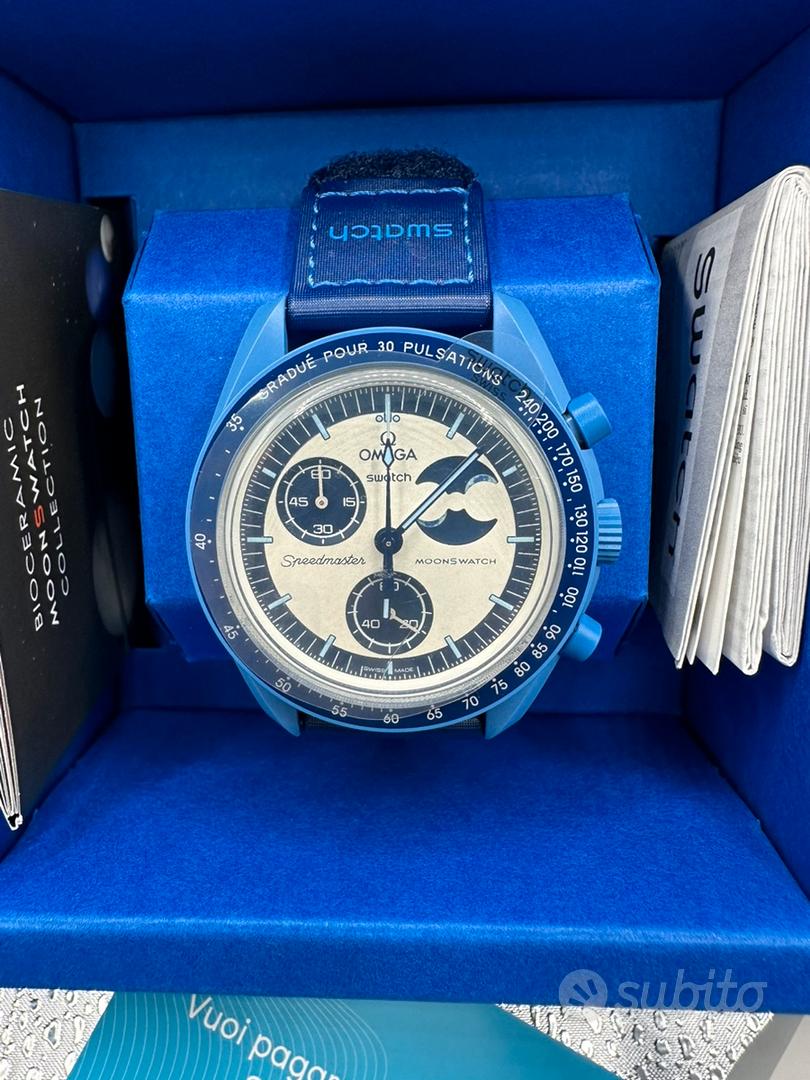 Omega x Swatch limited edition Mission to blueface - Abbigliamento e ...