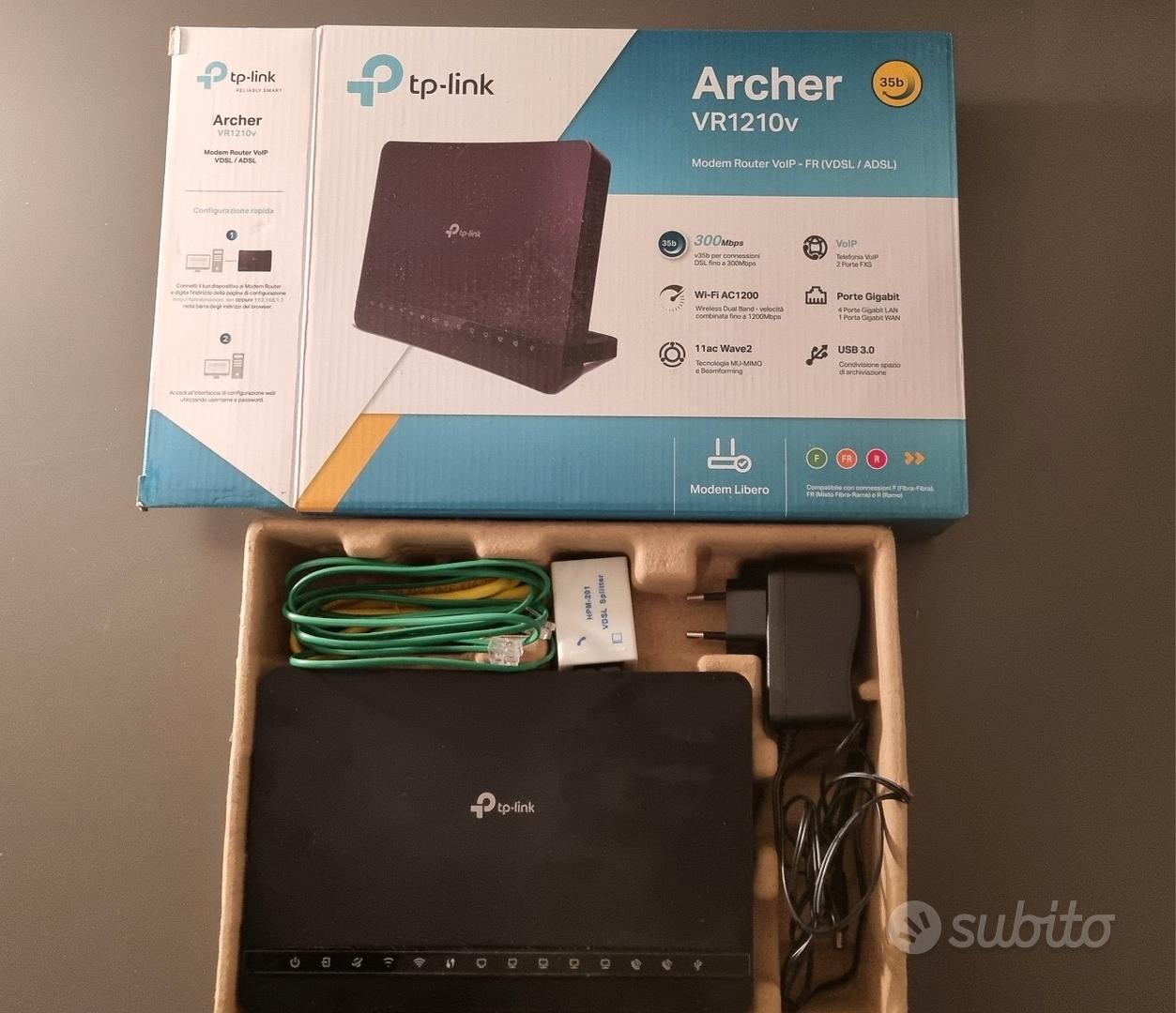 TP-Link Archer VR1210v modem router wireless - Informatica In vendita a ...