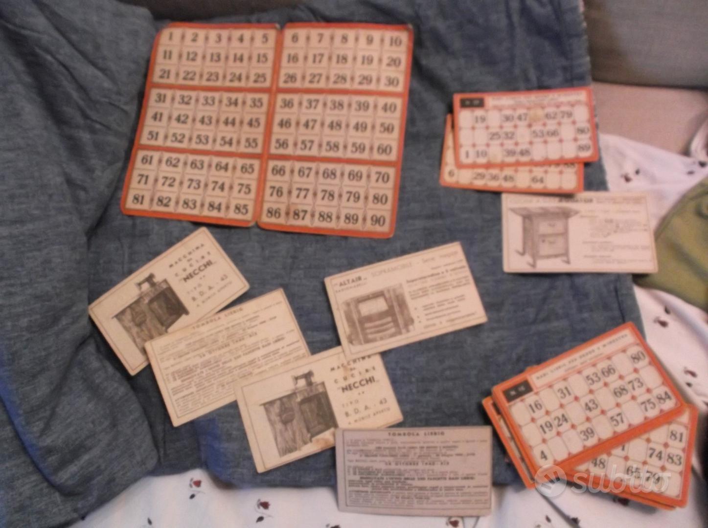 Tombola anni Quaranta pubblicità DADI LIEBIG - Collezionismo In vendita ...