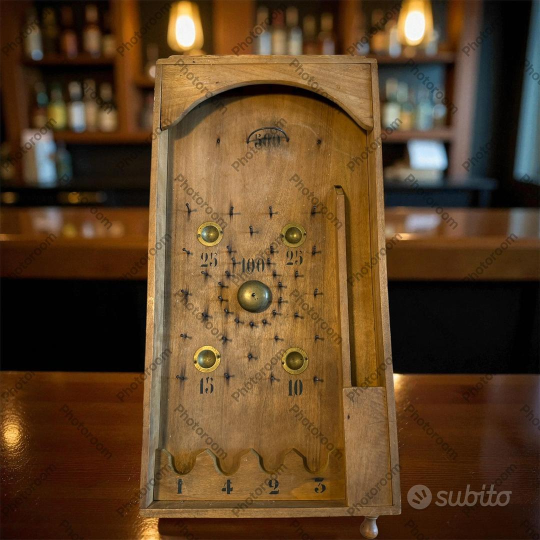 Antico gioco d’epoca antenato flipper anni 30 - Collezionismo In ...