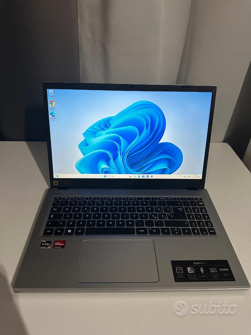 NOTEBOOK ACER RYZEN 5 SERIE 7000 RAM DDR5 2024 - Informatica In vendita a Palermo