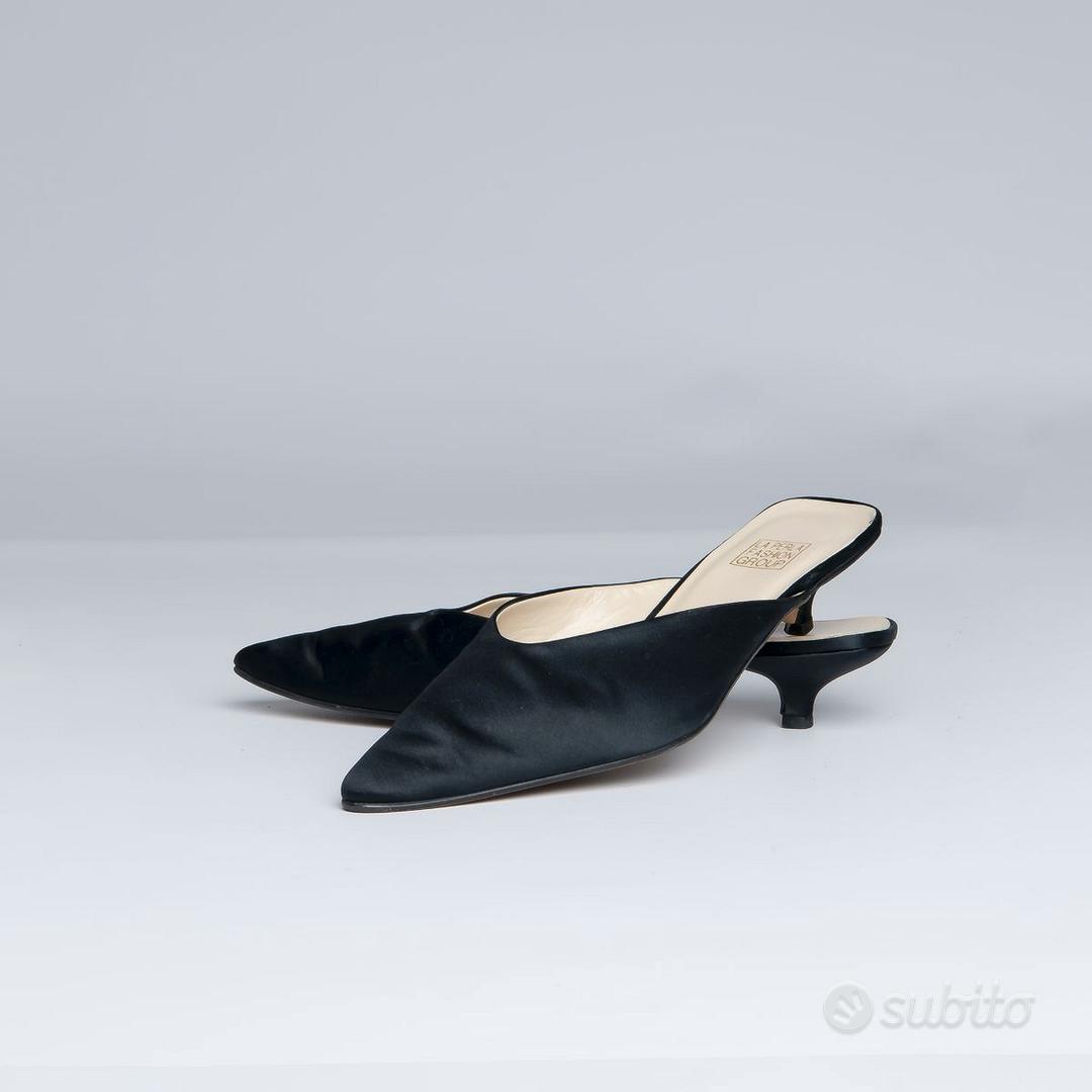 Scarpe con Tacco Sandali La Perla Raso di Seta 36 - Abbigliamento e Accessori In vendita a Roma