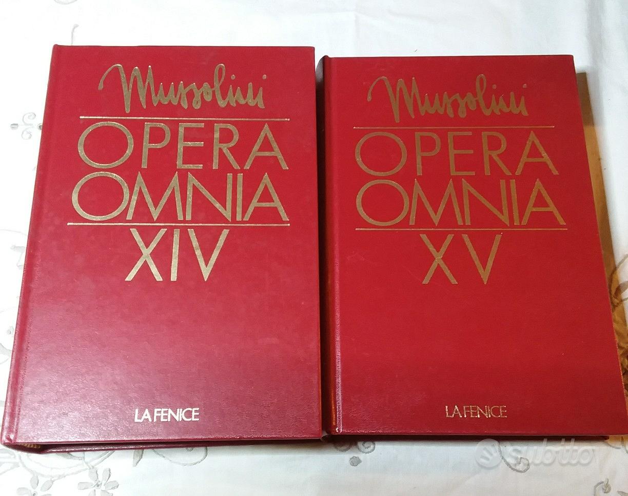 due volumi Opera Omnia Mussolini nuovi XIV XV - Collezionismo In vendita a Torino