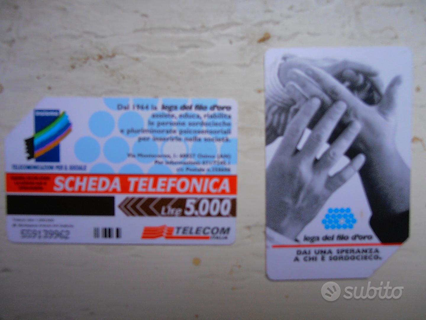Scheda telefonica telecom lega del filo d'oro - Collezionismo In ...