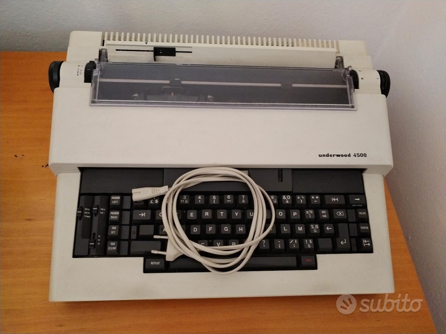 Macchina da scrivere elettrica Underwood 4500 - Collezionismo In ...