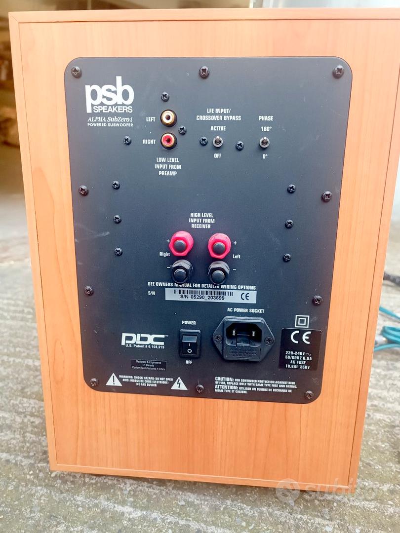 APSB SPEAKERS ALPHA SUB ZERO - Audio/Video In vendita a Milano