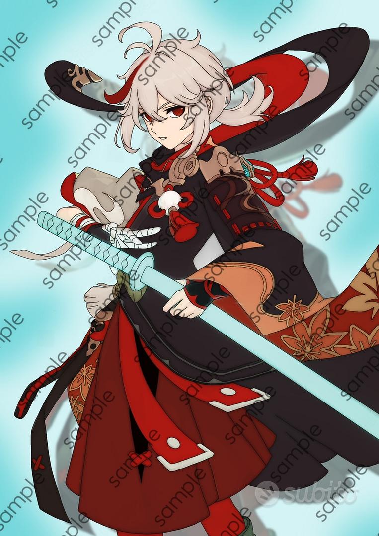 Disegno Di Kaedehara Kazuha Da Genshin Impact Collezionismo In Vendita A Bergamo
