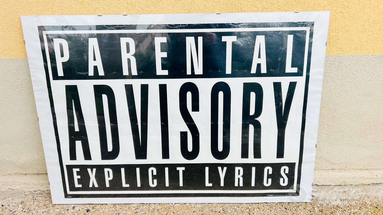 POSTER HIP HOP Parental Advisory Explicit Content - Collezionismo In ...