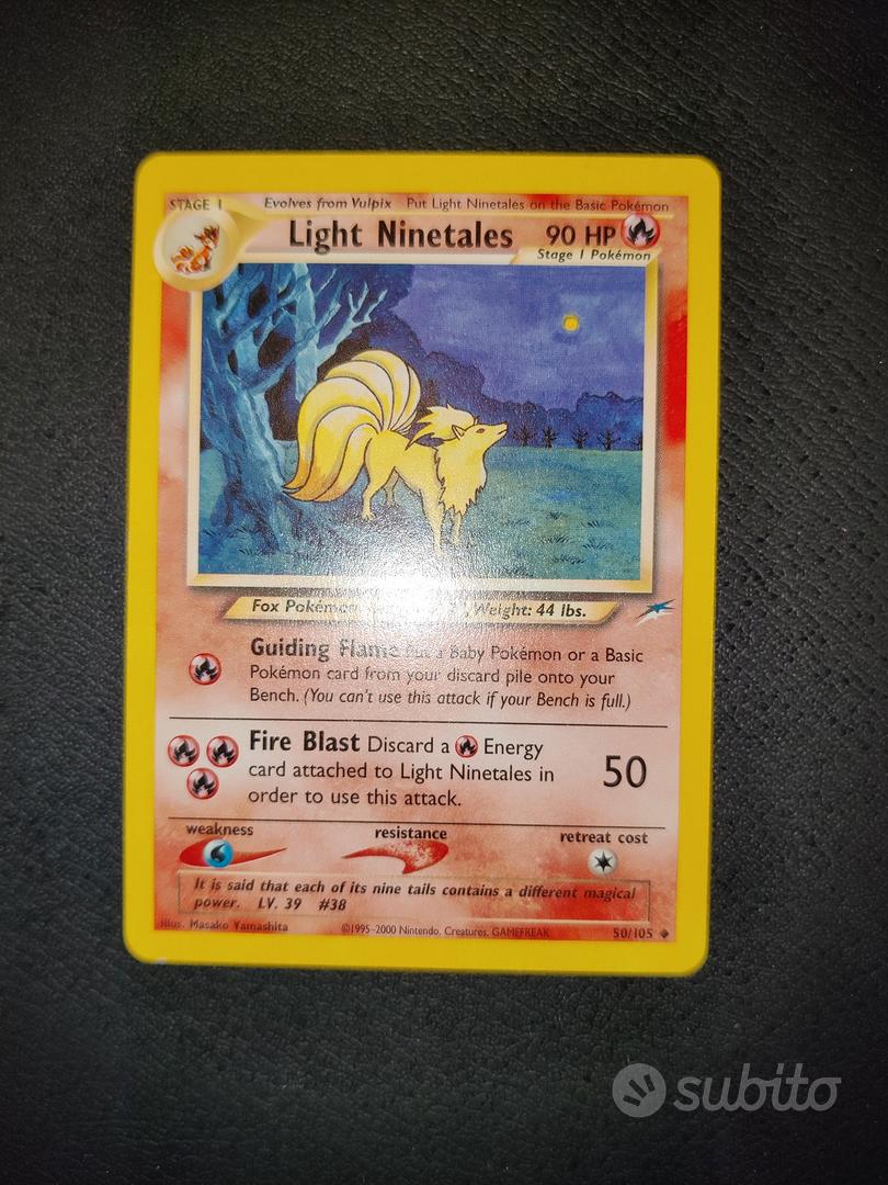 Pokémon Light Ninetales Neo Destiny Mint - Collezionismo In vendita a ...