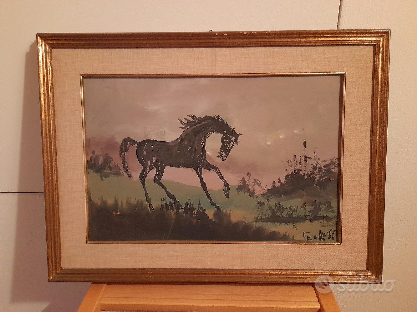 Quadro cavallo di Teo Russo - Arredamento e Casalinghi In vendita a Firenze