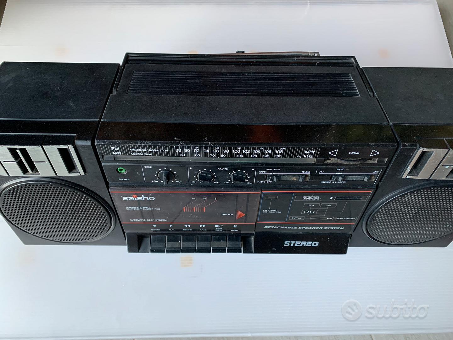 Cassetta Radio Vintage Saisho P 212 Boombox - Audio/Video In vendita a ...