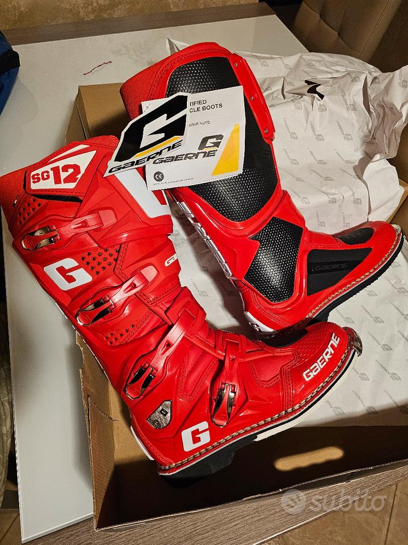 gaerne sg 12 solid red tg. 43 - Accessori Moto In vendita a L'Aquila