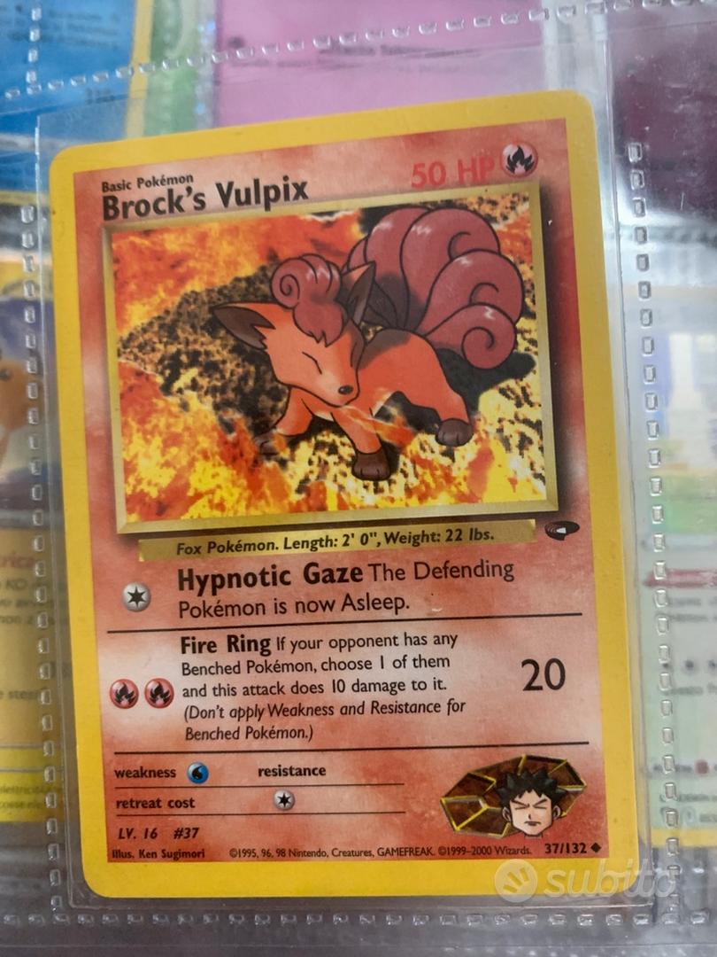CARTA POKEMON BROCK’S VULPIX - Collezionismo In vendita a Pavia