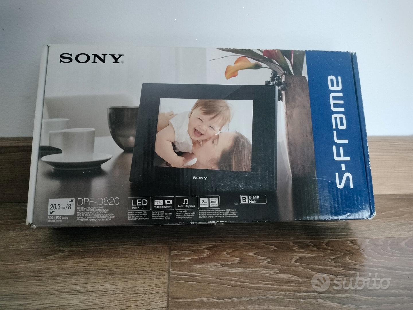 Sony DPF -D 820 S-Frame Cornice per fotografie - Audio/Video In vendita ...