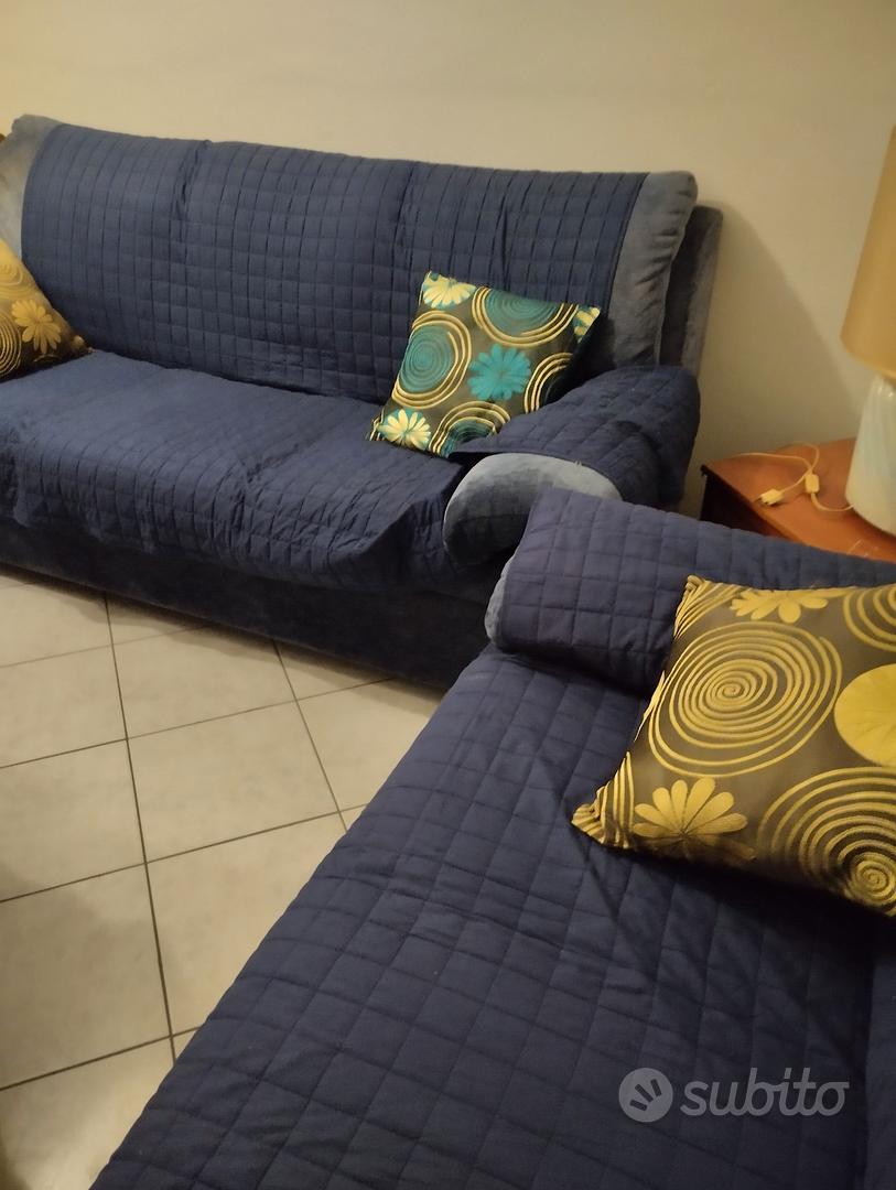 salotto velluto blu - Arredamento e Casalinghi In vendita a Pescara