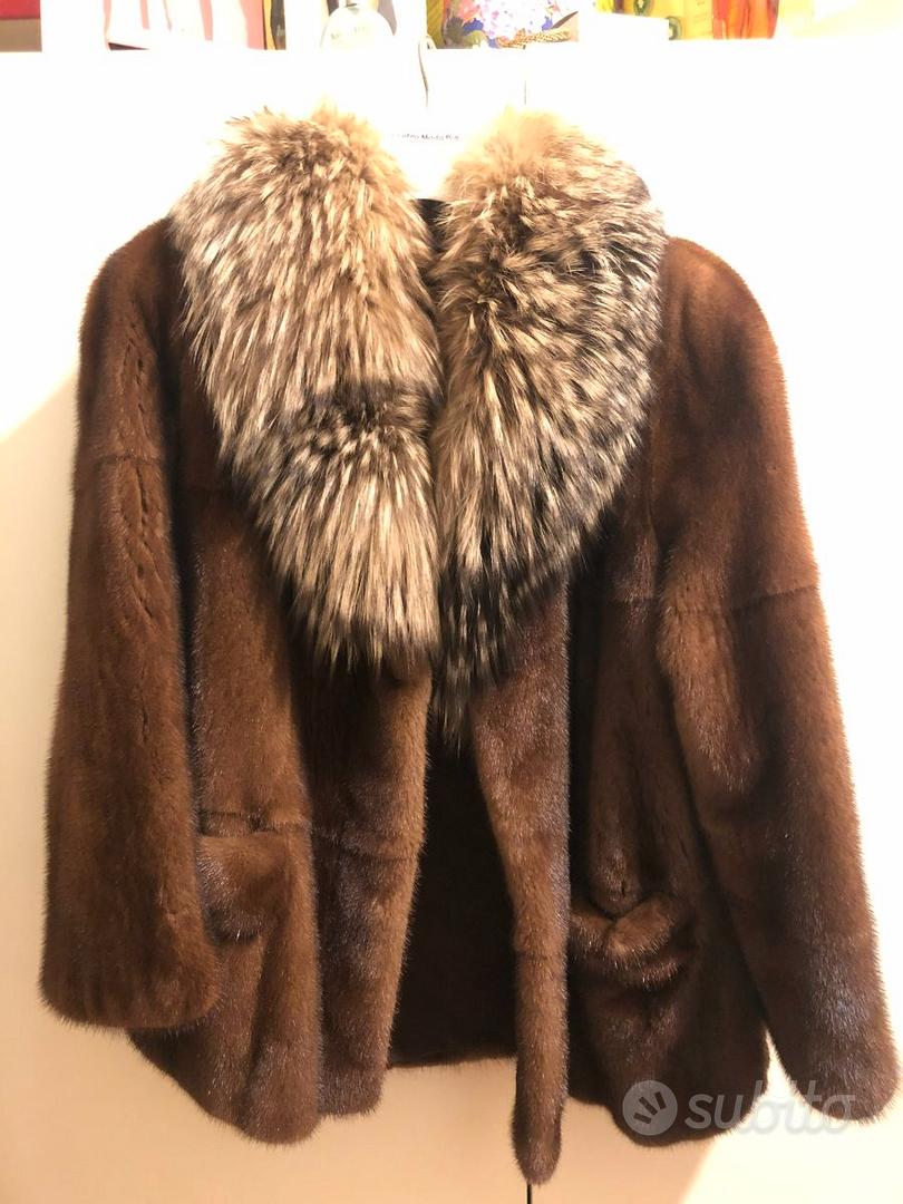 Pelliccia visone con collo volpe - Abbigliamento e Accessori In vendita ...