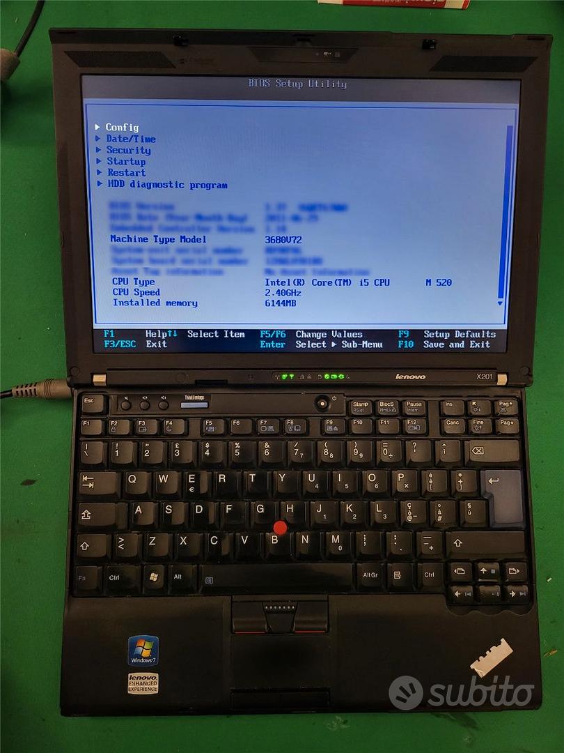 Notebook Lenovo X201 Win11 + docking station - Informatica In vendita a ...