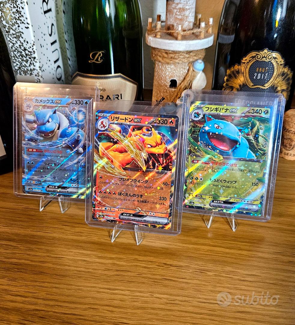 Lotto Trio carte Pokemon 151 Starter Charizard - Collezionismo In ...