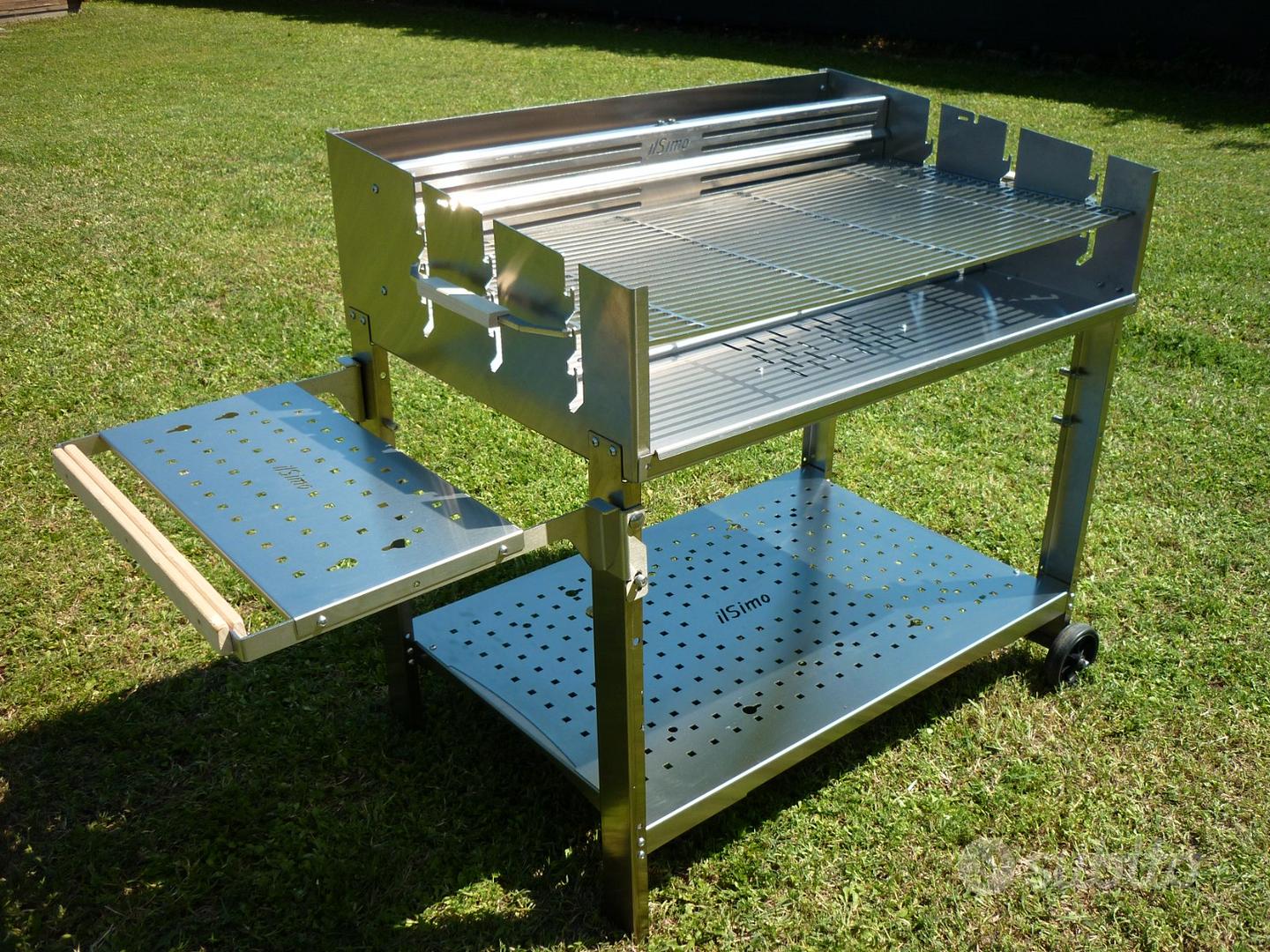 Barbecue a legna e carbonella inox 100 - ilSimo - Giardino e Fai da te ...