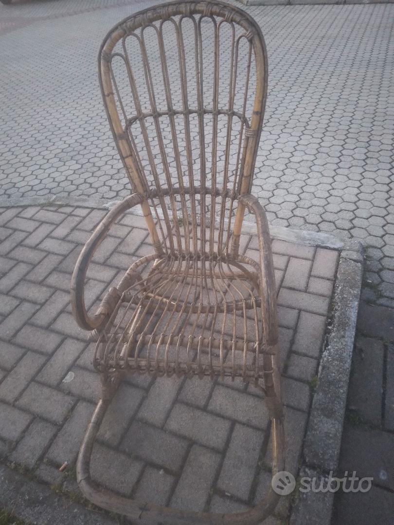 2 sedie a dondolo bambù - Giardino e Fai da te In vendita a Lecco