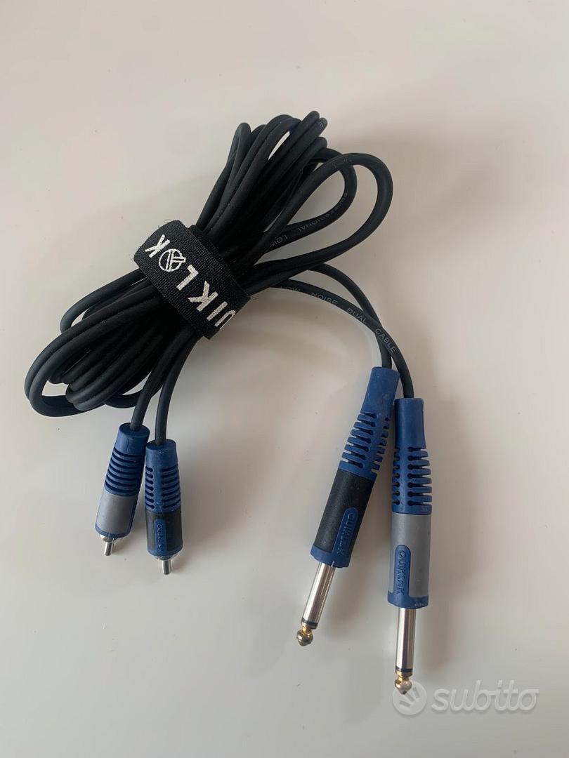 Cavo doppio RCA maschio - doppio jack 6.3 mm - Audio/Video In vendita a ...