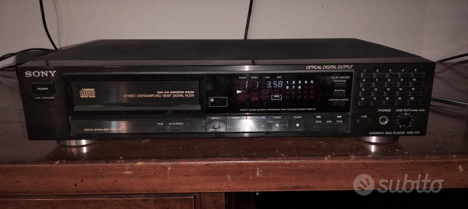 Sony cdp 770 - Audio/Video In vendita a Como