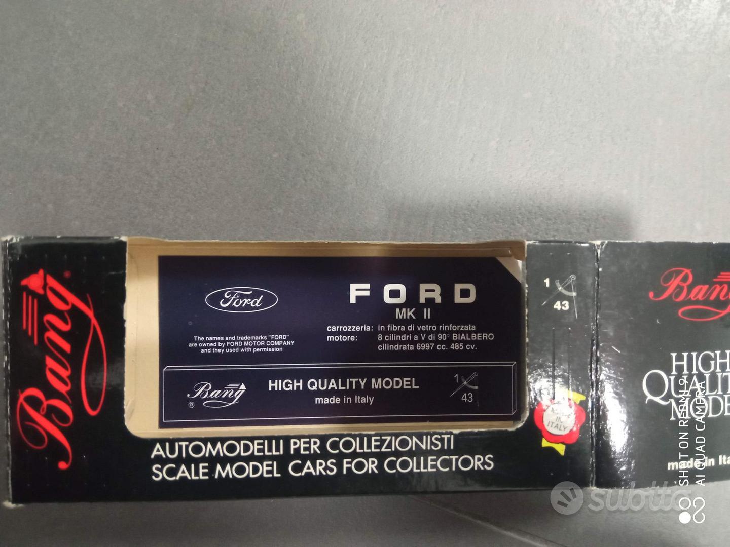 Bang 7079 Ford Gt40 MKII STRADALE Black 1 43 - Collezionismo In vendita ...