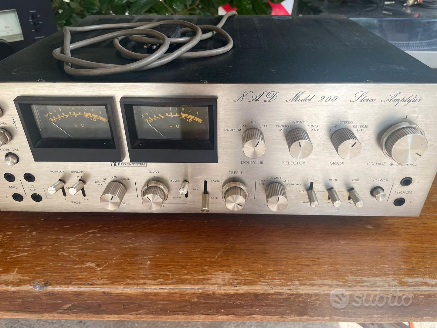 NAD Model 200 –Amplificatore integrato Stereo vint - Audio/Video In ...