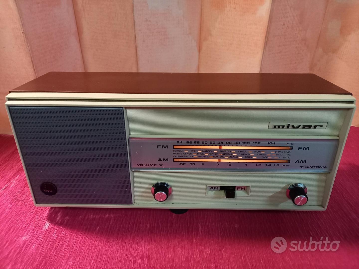 Radio a valvole MIVAR Races del 1967 con radio FM) - Arredamento e ...