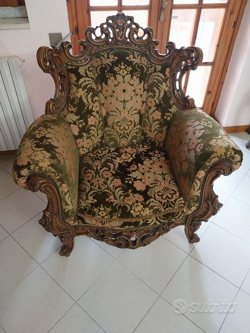 salotto antico in velluto con 2 poltrone - Arredamento e Casalinghi In ...