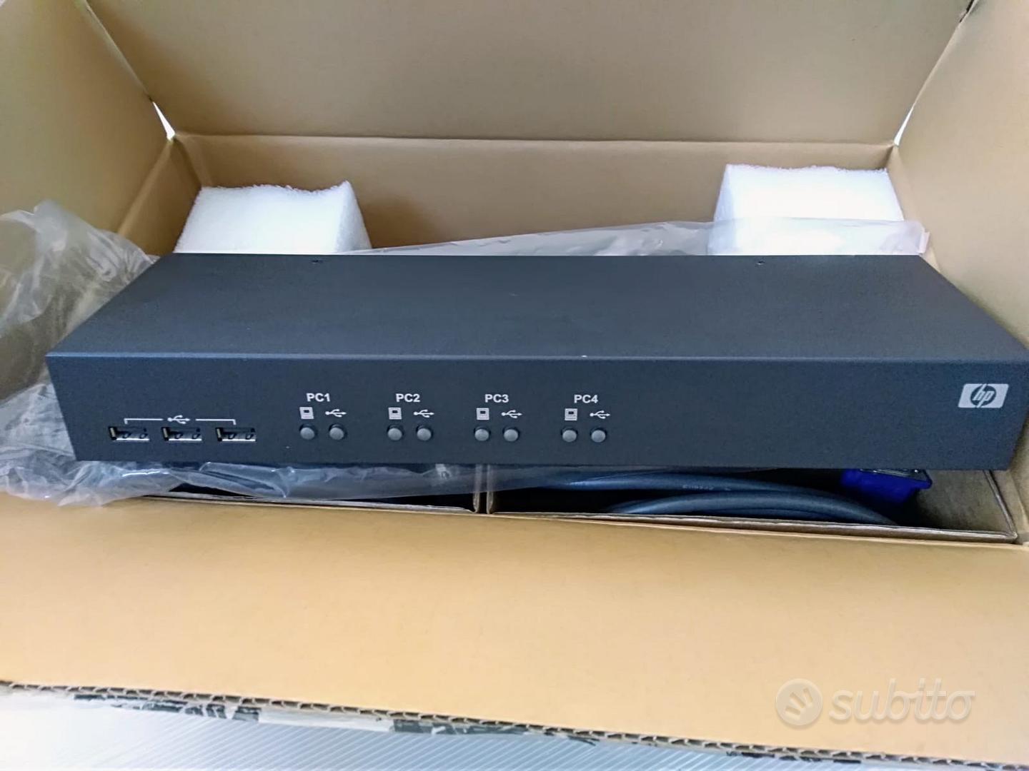 HP Switch console KVM USB/PS2 1x4 (AF611A) - Informatica In vendita a Roma HP Switch console KVM USB/PS2 1x4 (AF611A) - Informatica In vendita a Roma