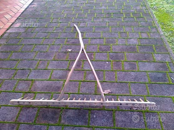 Grande rastrello di legno realizzato a mano - Giardino e Fai da te In ...