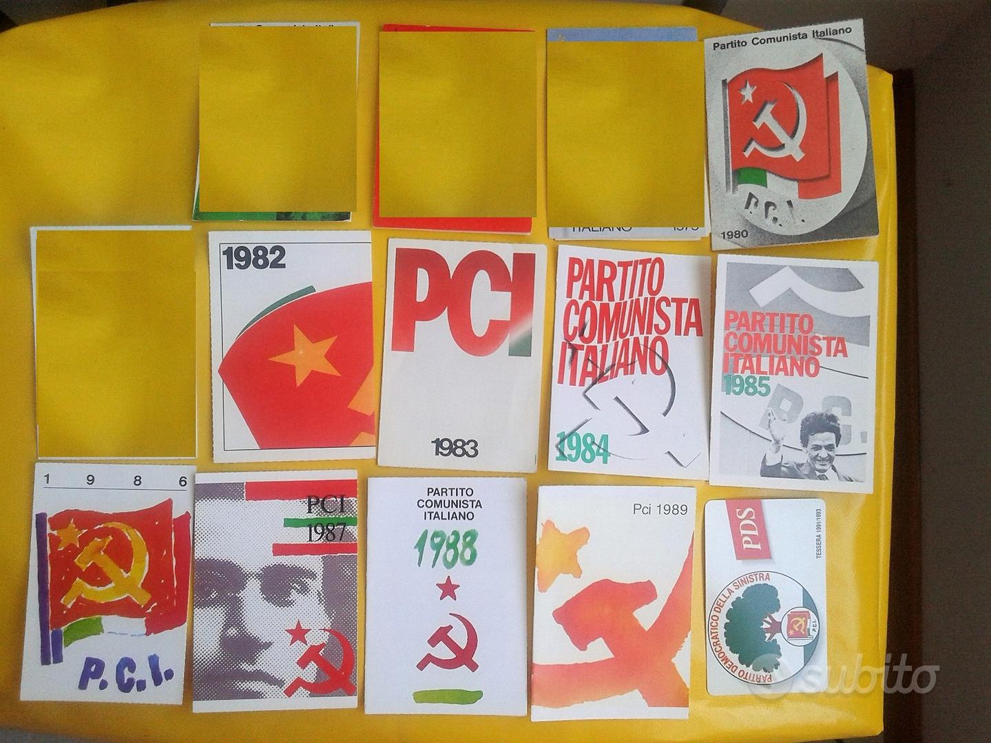 Vecchie tessere pci , pd , cgil , arci - Collezionismo In vendita a Bergamo