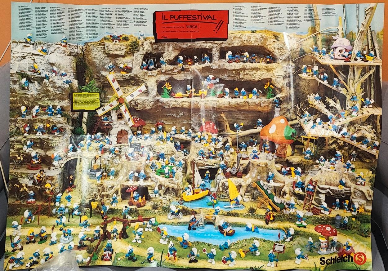 Poster Catalogo Raro Originale dei Puffi Schleich - Collezionismo In ...